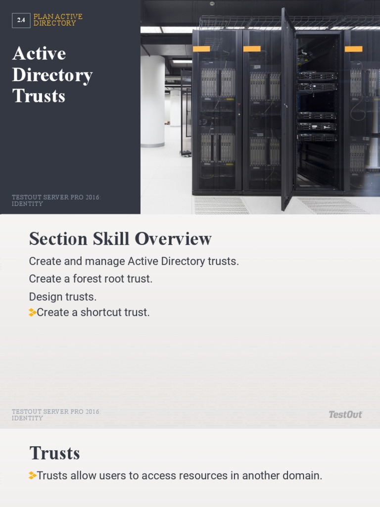 Active Directory Trust Types Overview | PDF | Active Directory ...