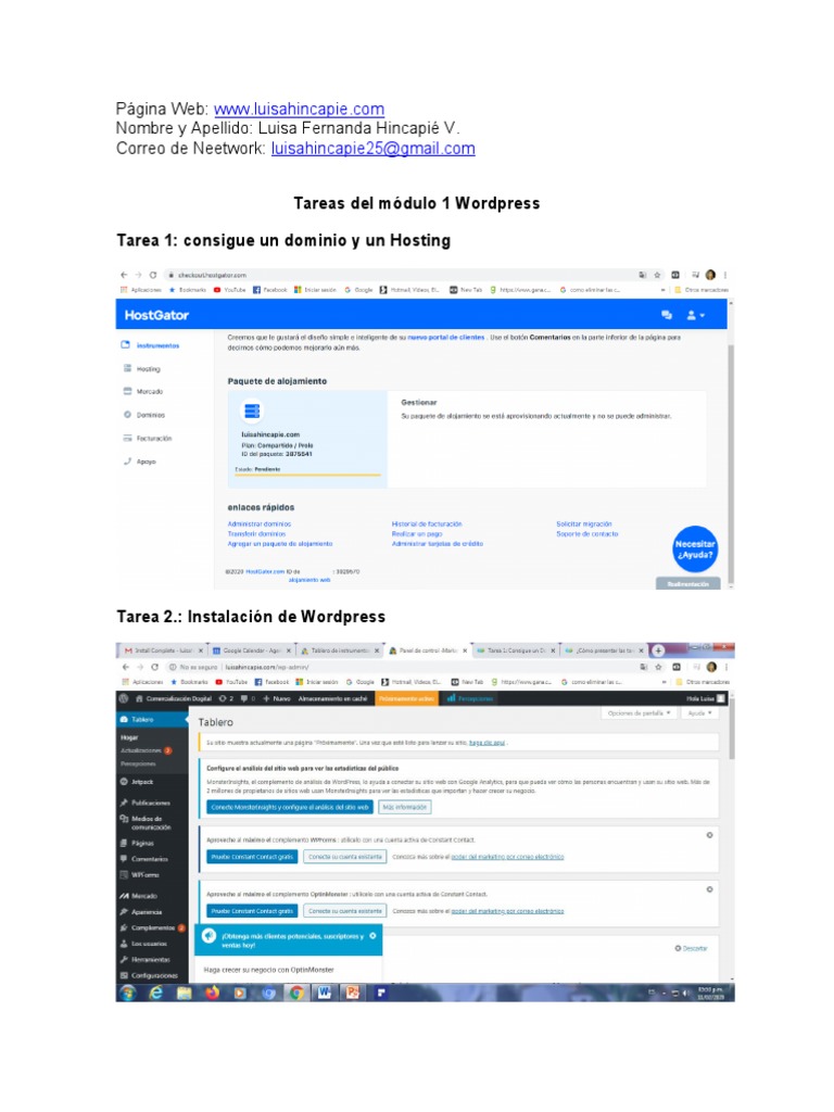 Tareas Modulo 1 | PDF