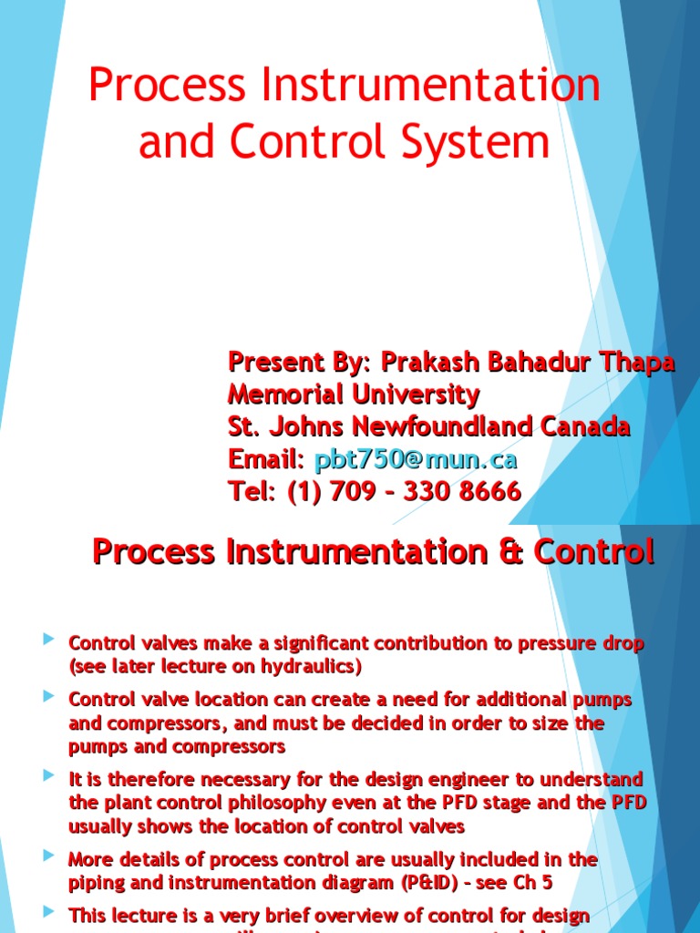 Process Instrumentation and Control System | PDF | Control Theory ...