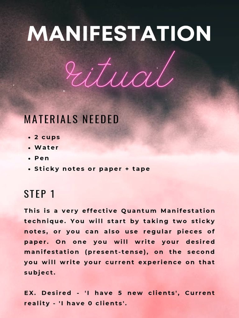 Manifestation Ritual PDF | PDF
