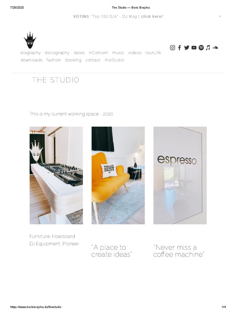 The Studio - Boris Brejcha | PDF | Disc Jockey | Synthesizer