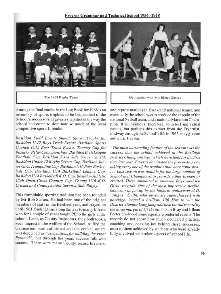 039 64 Proud Years - History of Fryerns School (& Craylands Secondary ...