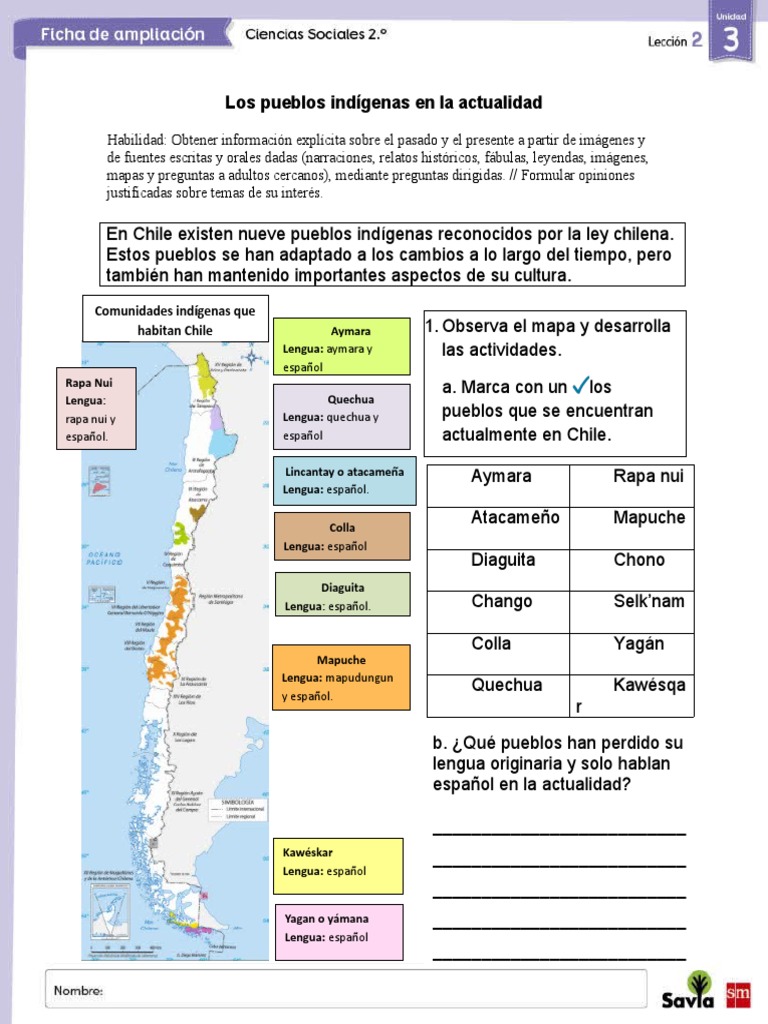Pueblos indígenas en Chile hoy | PDF | Pueblos Indígenas de las ...