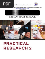 Pre Test Practical Research 2 | PDF | Quantitative Research ...