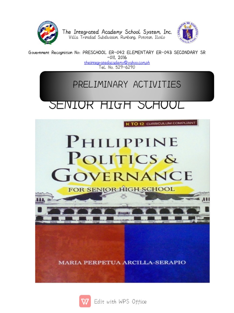 Module in Politics and Governance Grade 12 | PDF