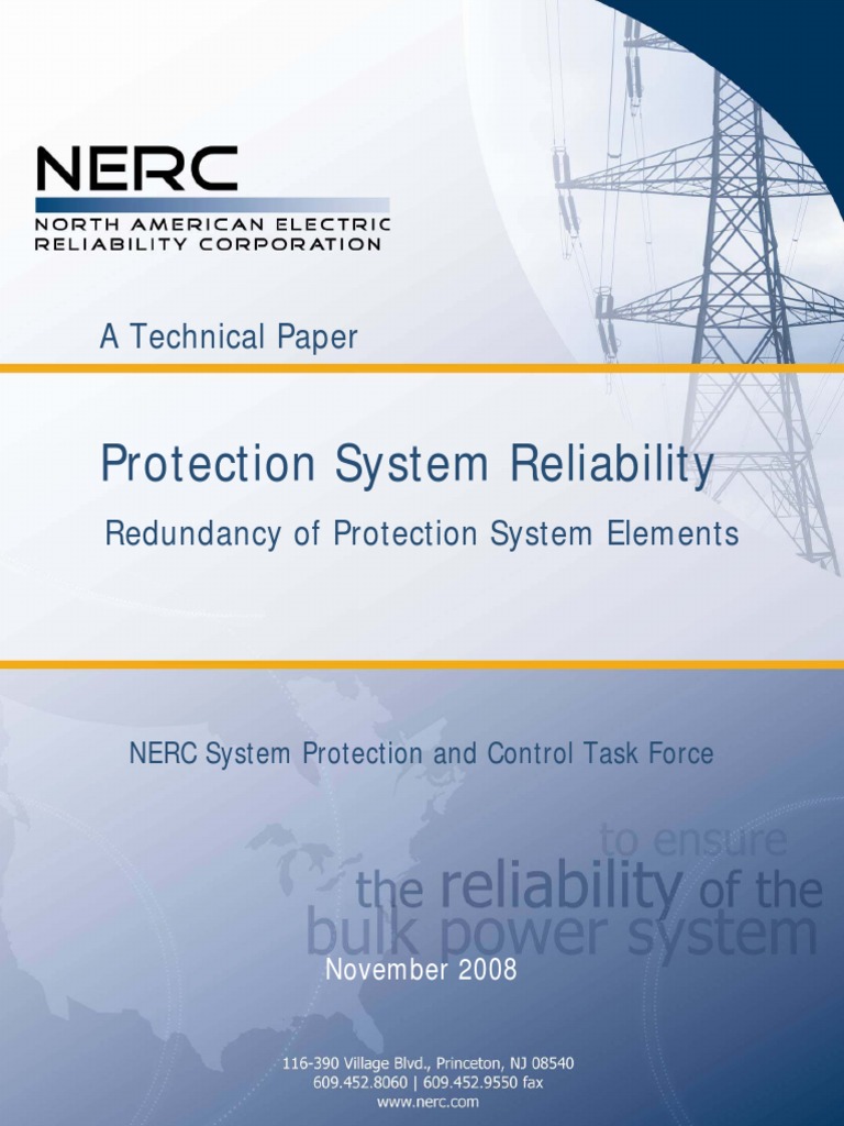 NERC-Protection Sistem Reliability - 1-14-09 | PDF | Reliability ...