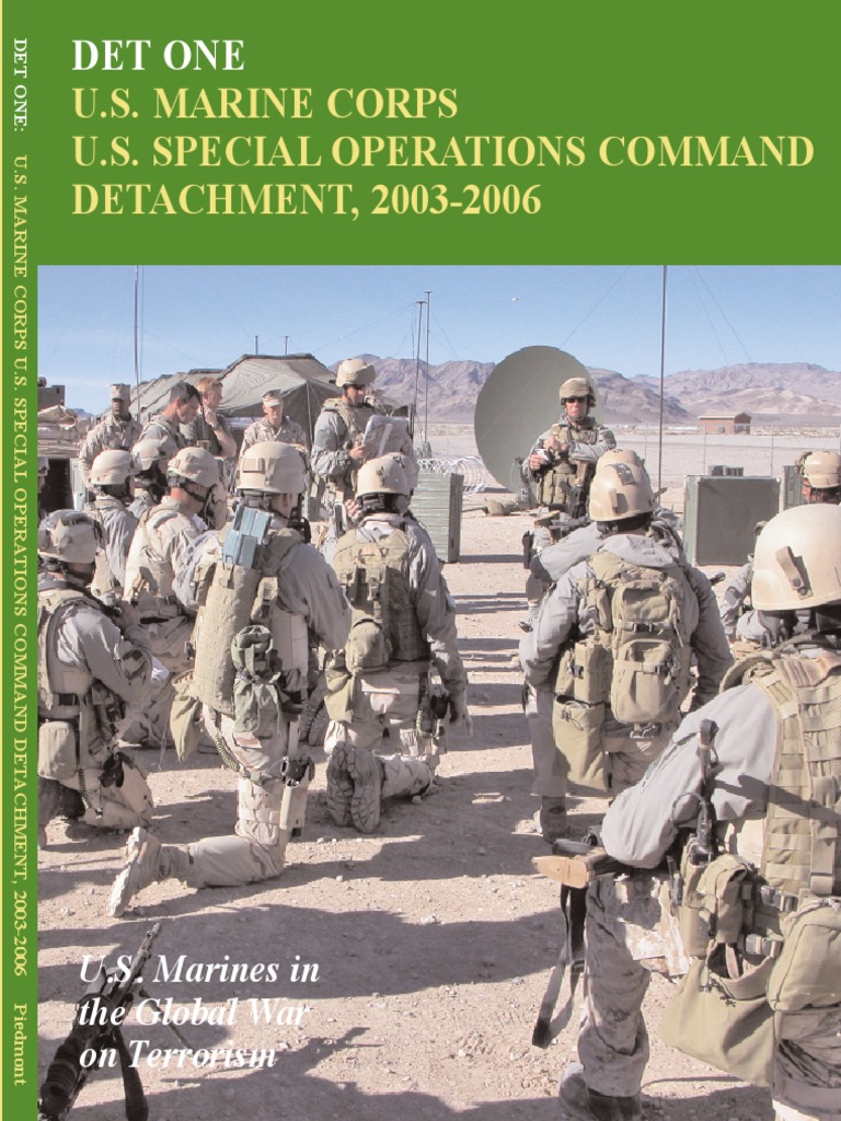 Detachment One: The Beginnings of MARSOC | PDF | United States Marine ...