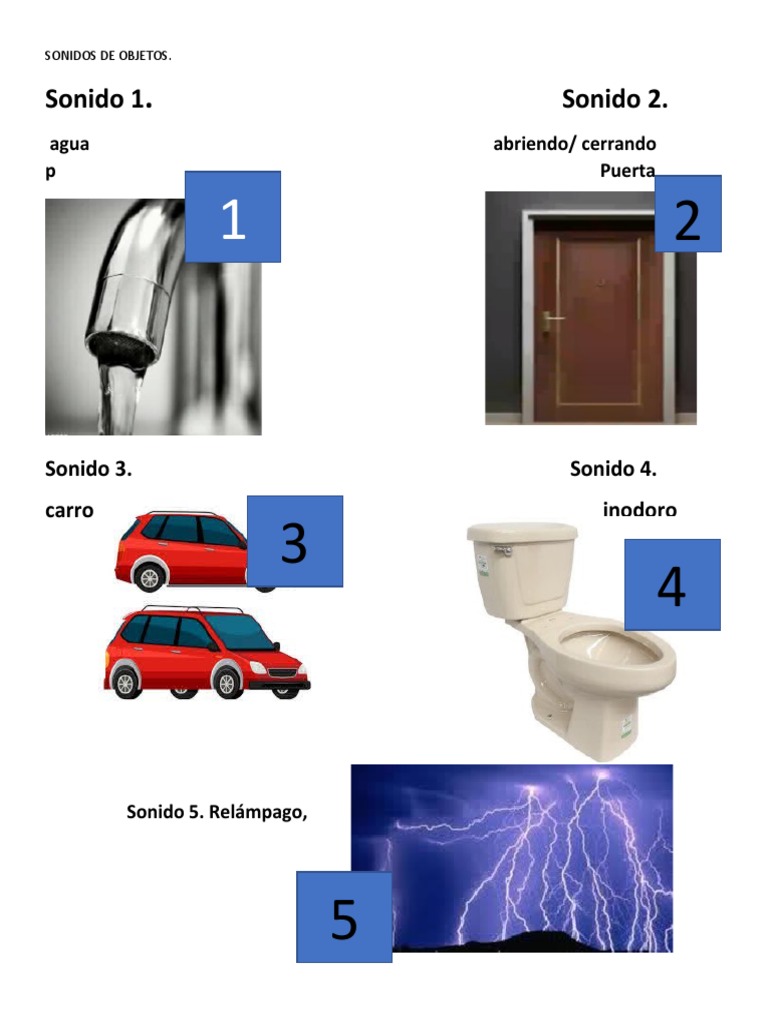 Sonidos de Objetos | PDF