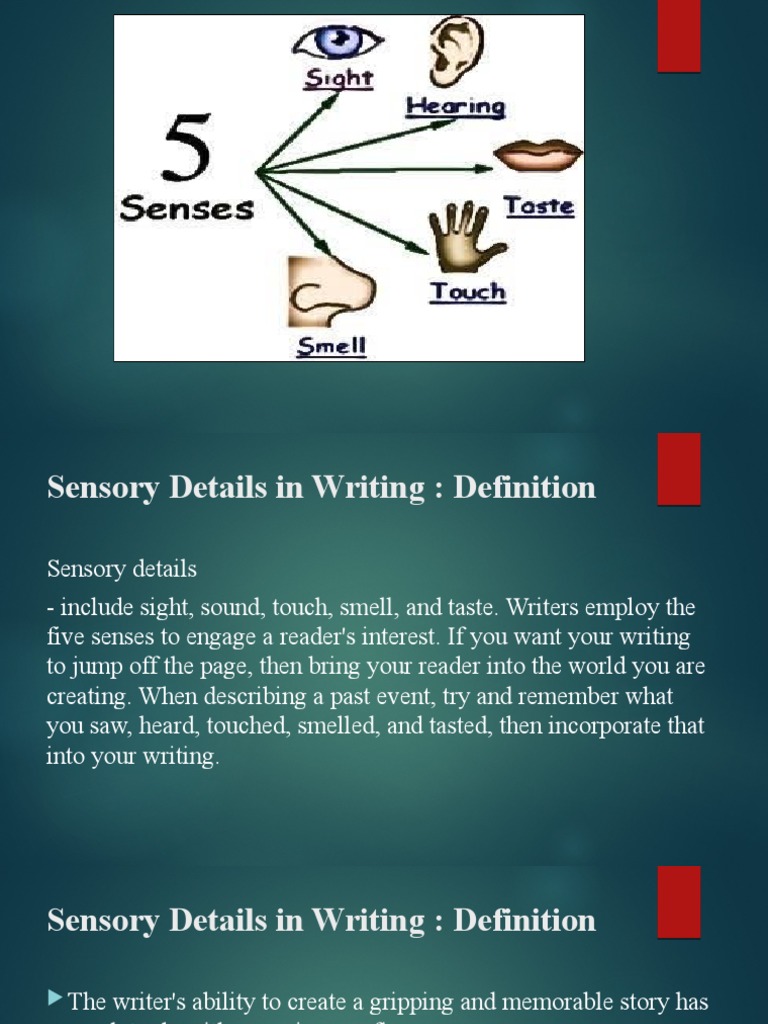 Sensory Details in Writing | PDF | Senses | Odor