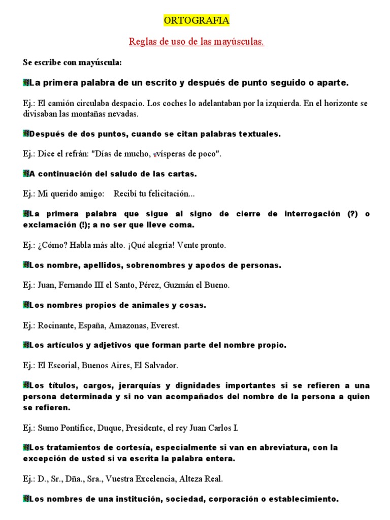 Uso de Mayúsculas | PDF | Agitación