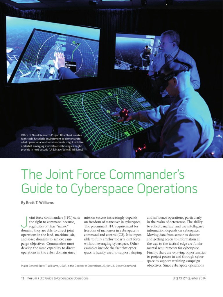 The Joint Force Commander's Guide To Cyberspace Operations: by Brett T ...