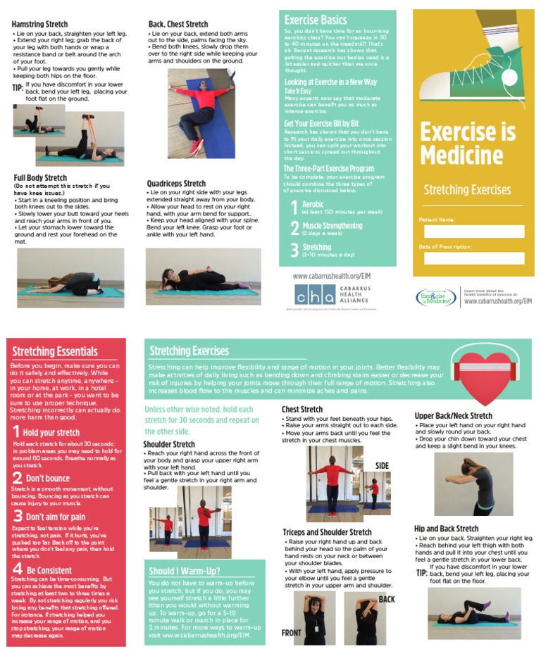 Exercise Is Medicine | PDF | Flexibility (Anatomy) | Dance Science