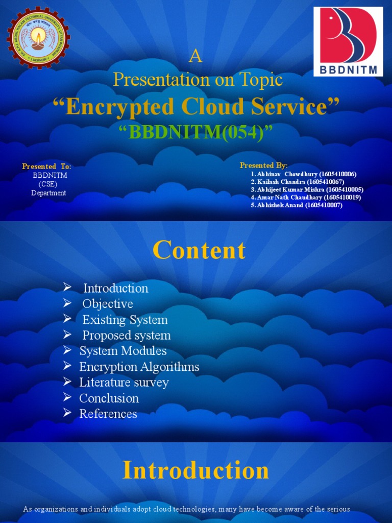 Project Encrypted Cloud Service 1 | PDF | Encryption | Cloud Computing