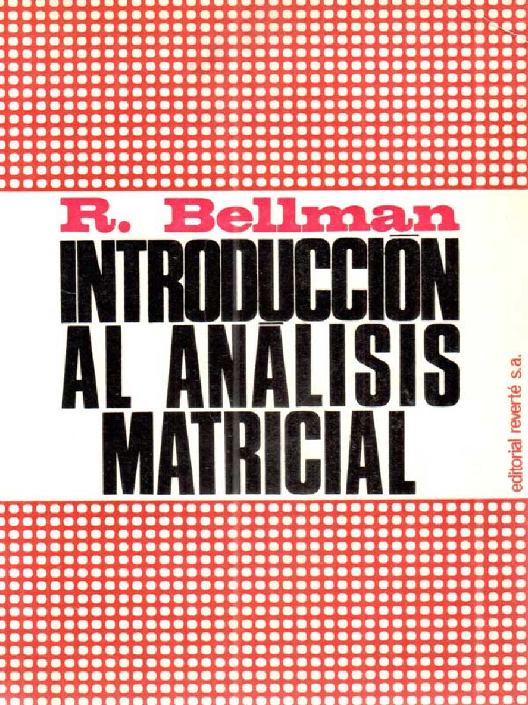 (Richard Bellman) Introducción - Al - Análisis - Matricial | PDF