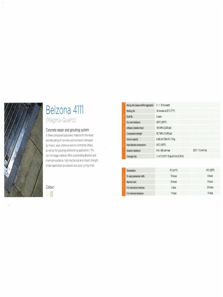 Belzona 4111 (Magma-Quartz) | PDF
