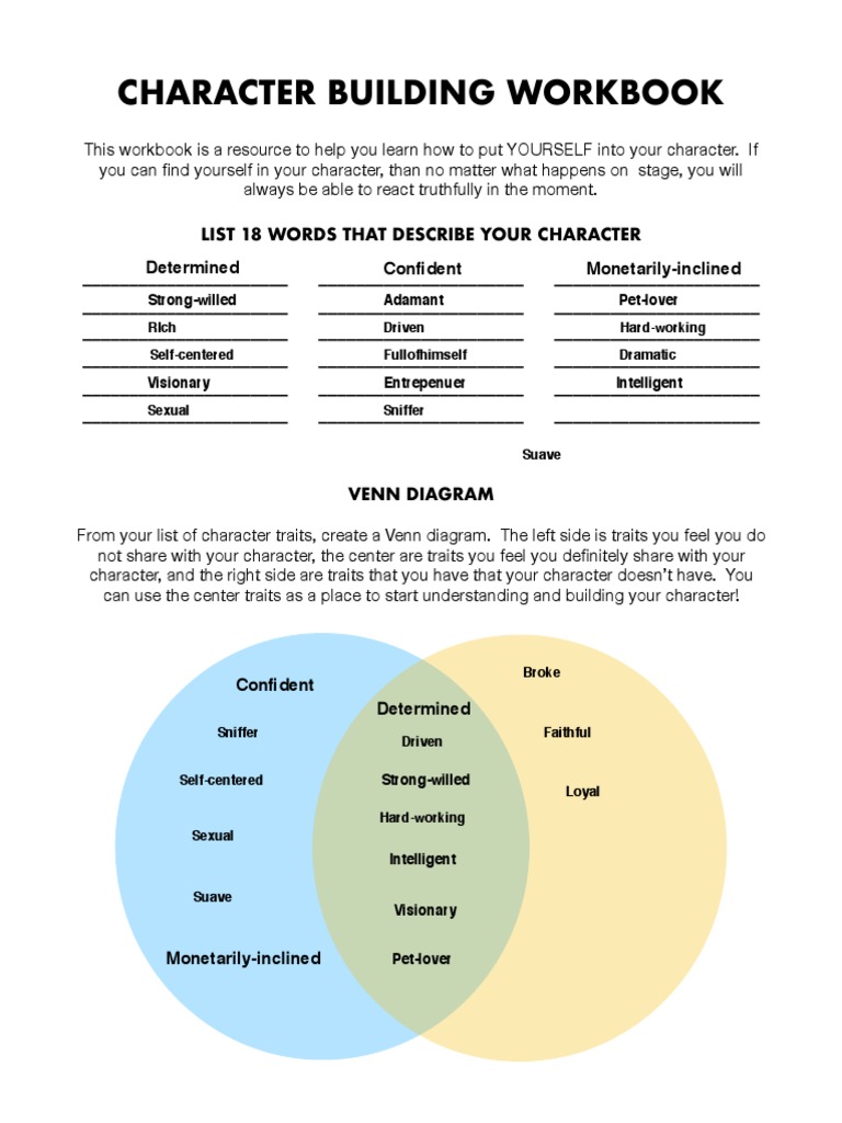 Character Building Workbook | PDF | Cognitive Science | Cognition