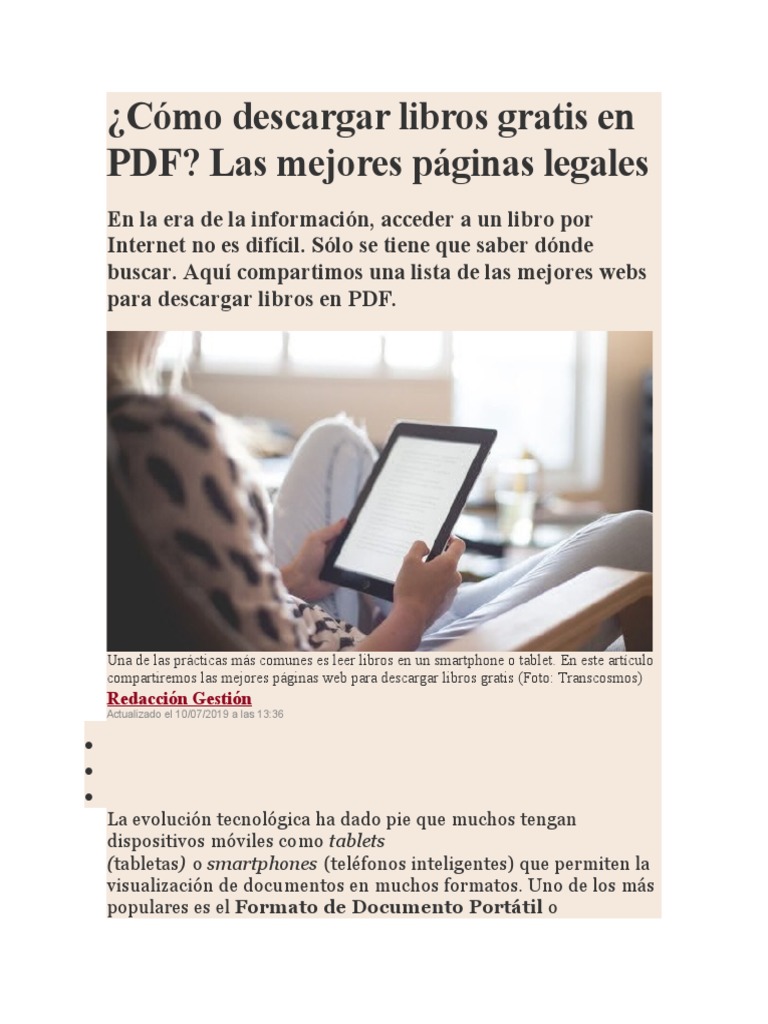 Cómo Descargar Libros Gratis en PDF | PDF