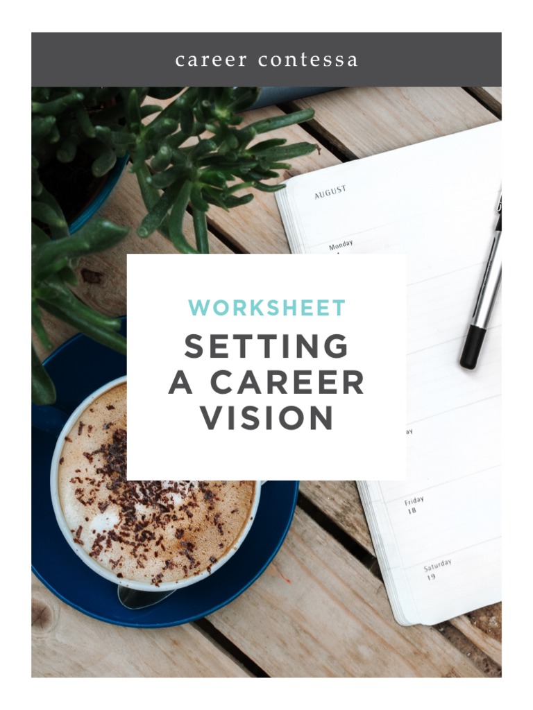 Setting A Career Vision: Worksheet | PDF | Psychology | Learning