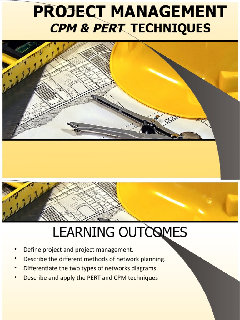 CPM & Pert: Techniques | PDF | Analysis | Applied Mathematics