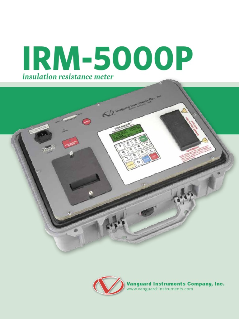 IRM-5000P: Insulation Resistance Meter | PDF | Insulator (Electricity ...