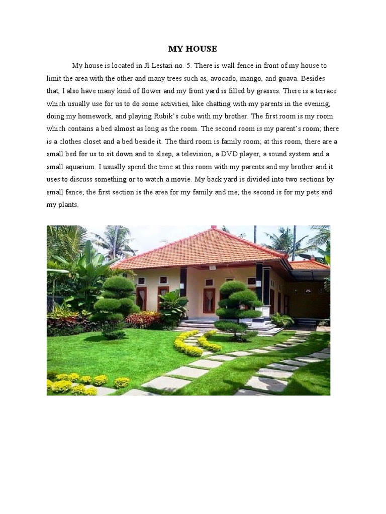 DEscriptive Text About My House | PDF