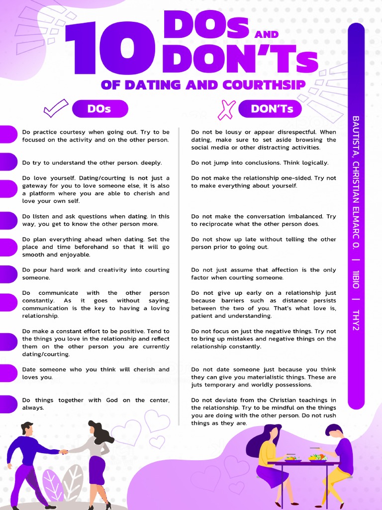 10 Dos and Donts of Dating and Courtship | PDF