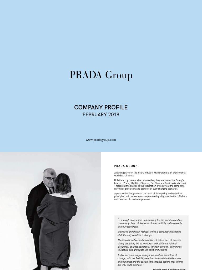 Company Profile Prada Group - ENG | PDF | Retail | Brand