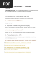 Toate Propozitiile Subordonate | PDF