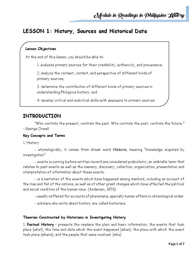 HIST 10d0 PDF | PDF | Primary Sources | Historian