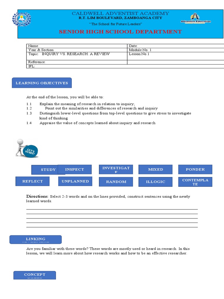 Understanding the Difference Between Inquiry and Research: A Guide for ...
