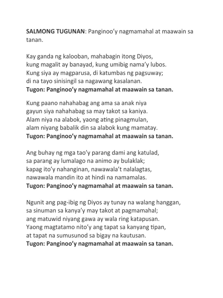 Salmong Tugunan | PDF