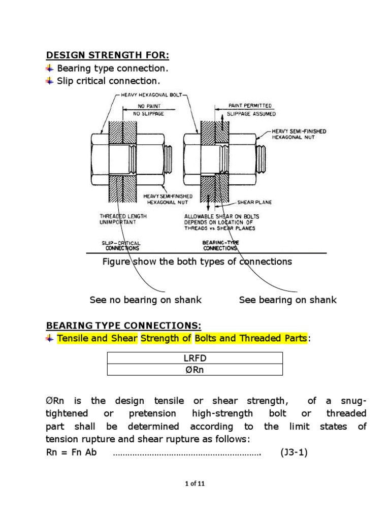 Connections 2 | PDF | Screw | Stress (Mechanics)