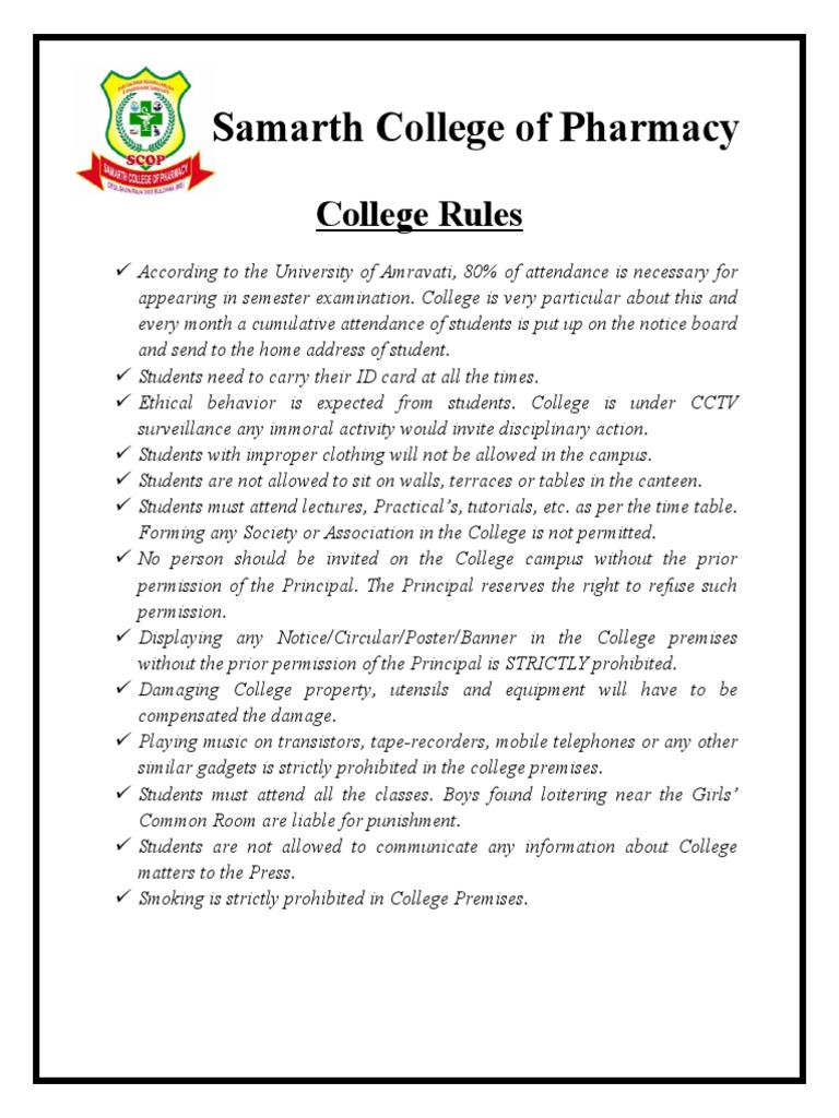 College Rules English | PDF