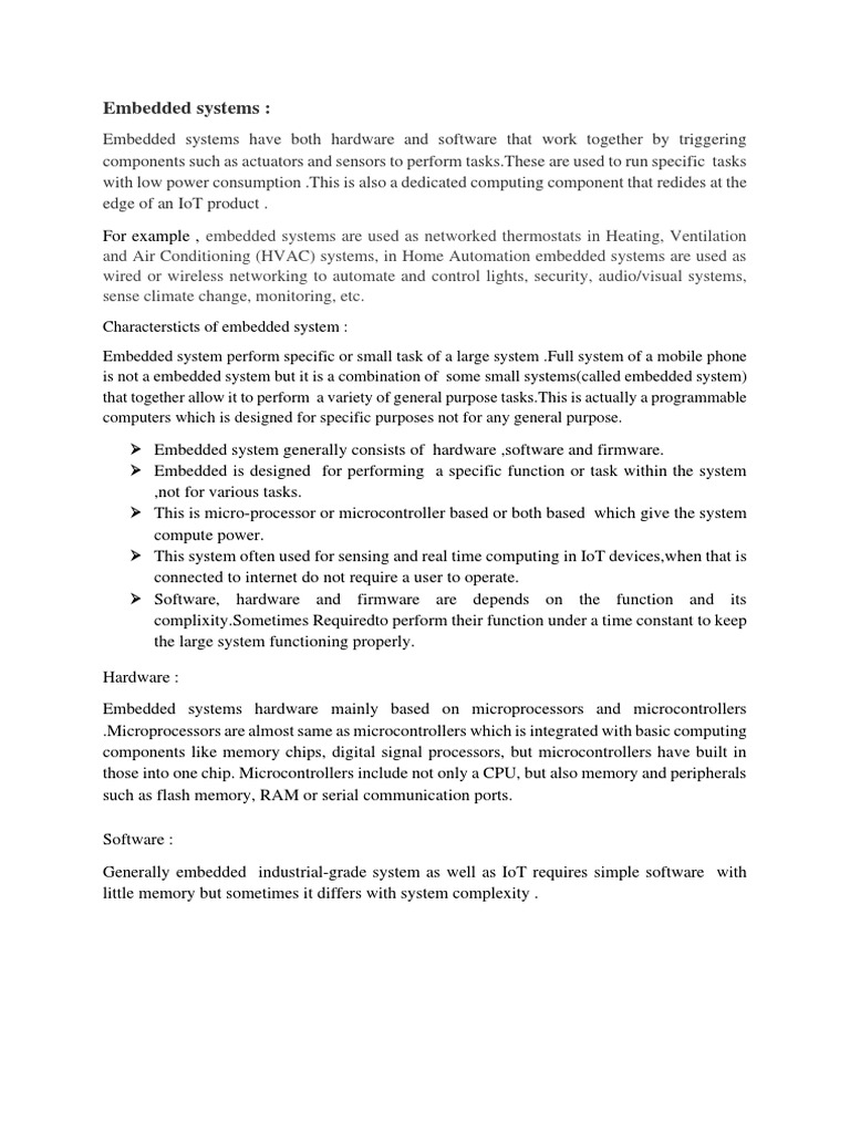 Embedded Systems With Iot | PDF | Embedded System | Internet Of Things