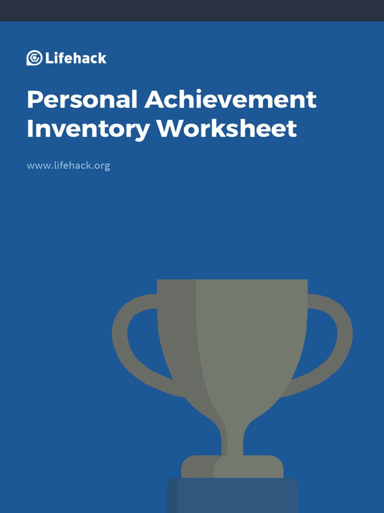 Personal Achievement Inventory Worksheet PDF | PDF | Metaphysics Of ...