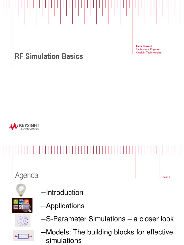RF Simulation Basics: Andy Howard | PDF | Spice | Electrical Network