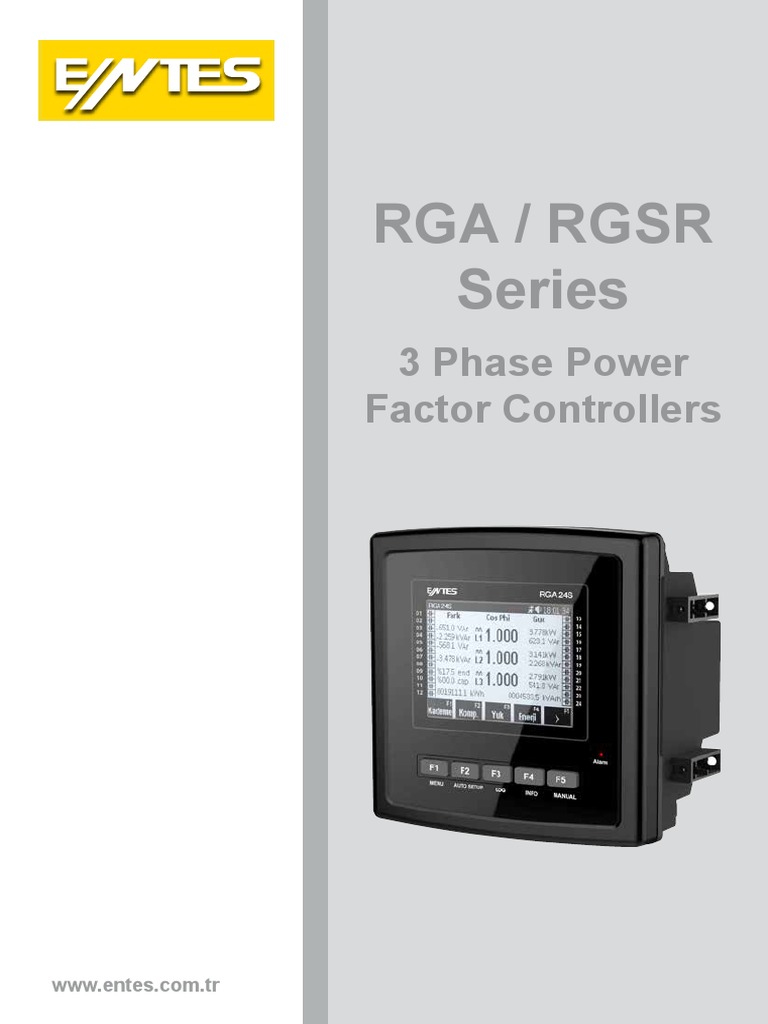 Rga / RGSR Series: 3 Phase Power Factor Controllers | PDF | Ac Power ...