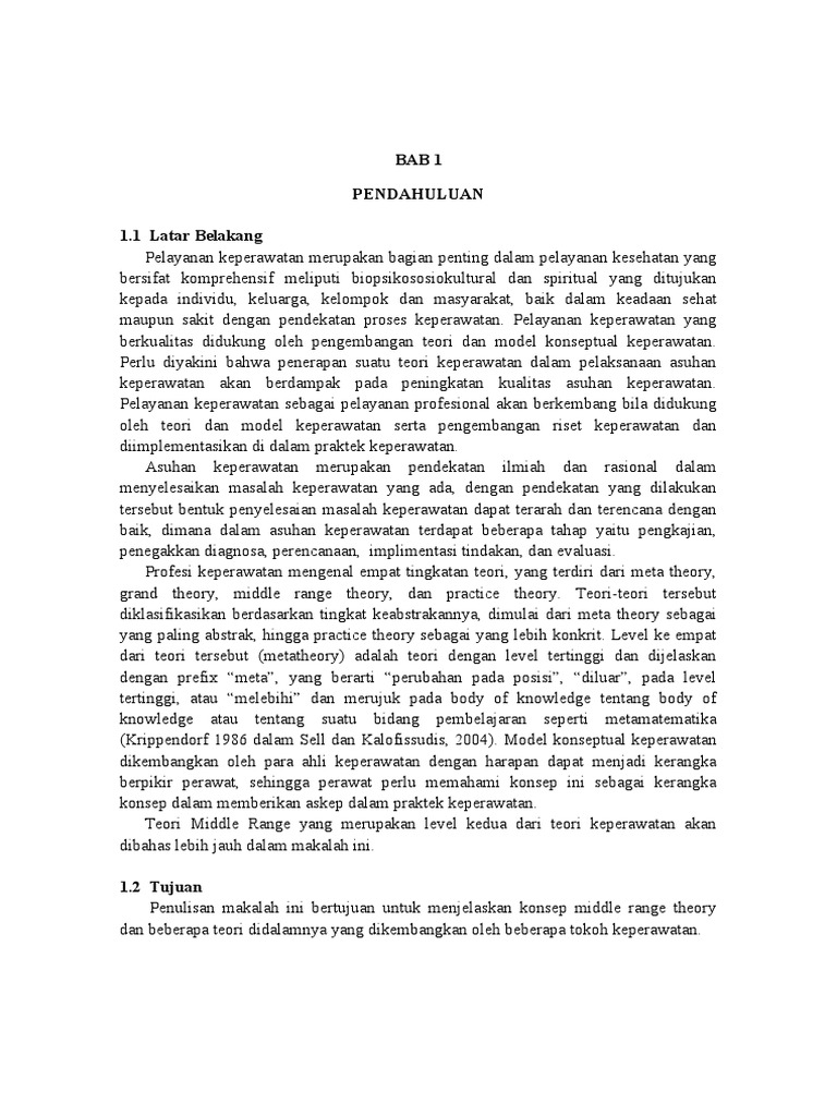 Middle Range Theory | PDF