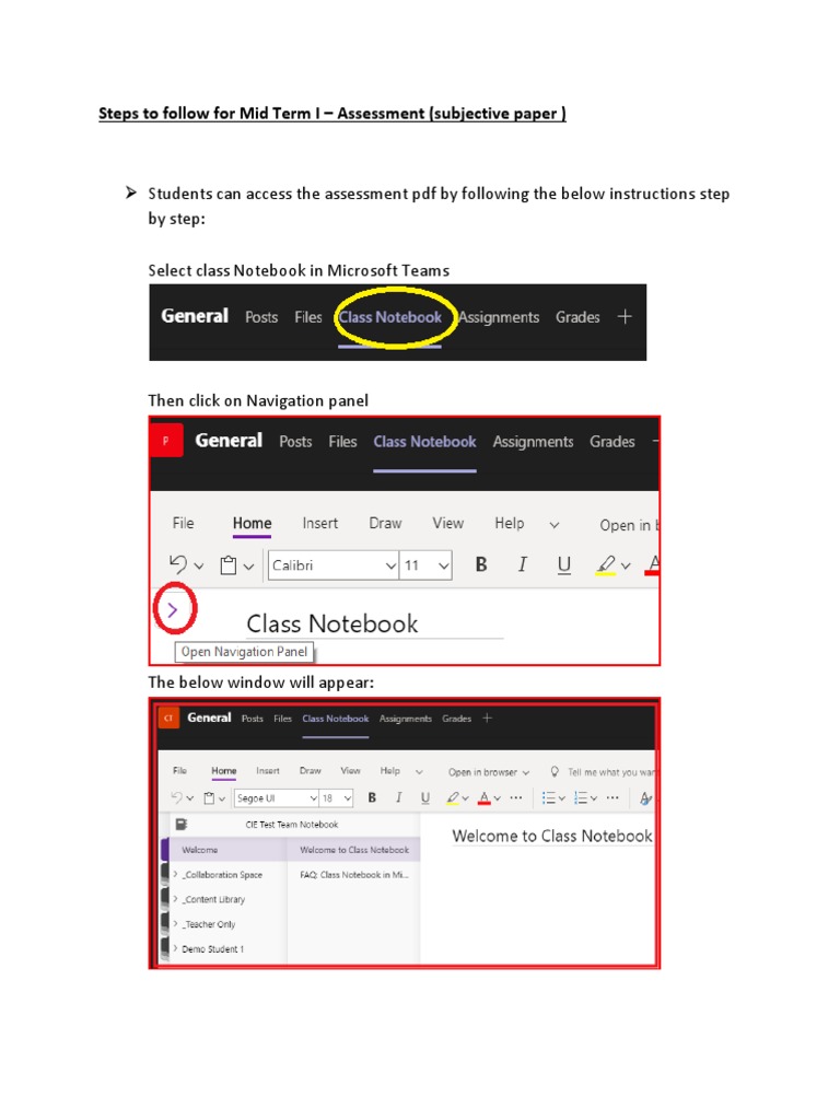 Students Can Access The Assessment PDF by Following The Below ...