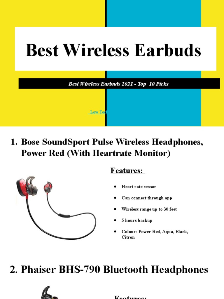 Best Wireless Earbuds | PDF