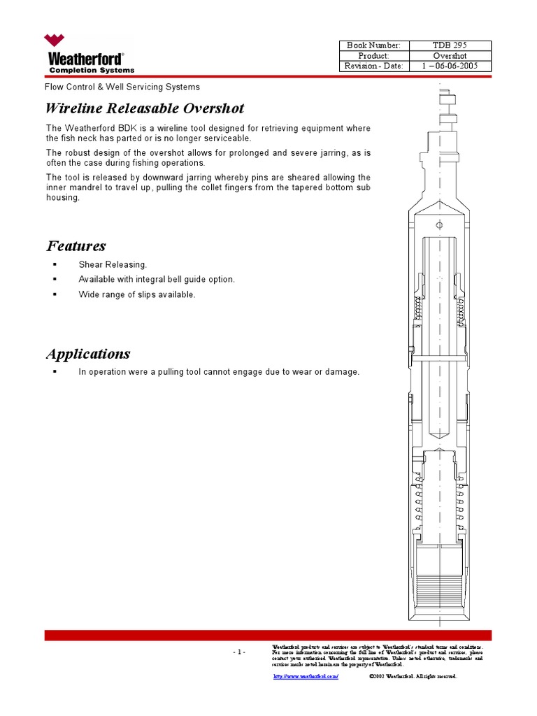 Weatherford Overshot - Releasable | PDF | Strength Of Materials | Fracture