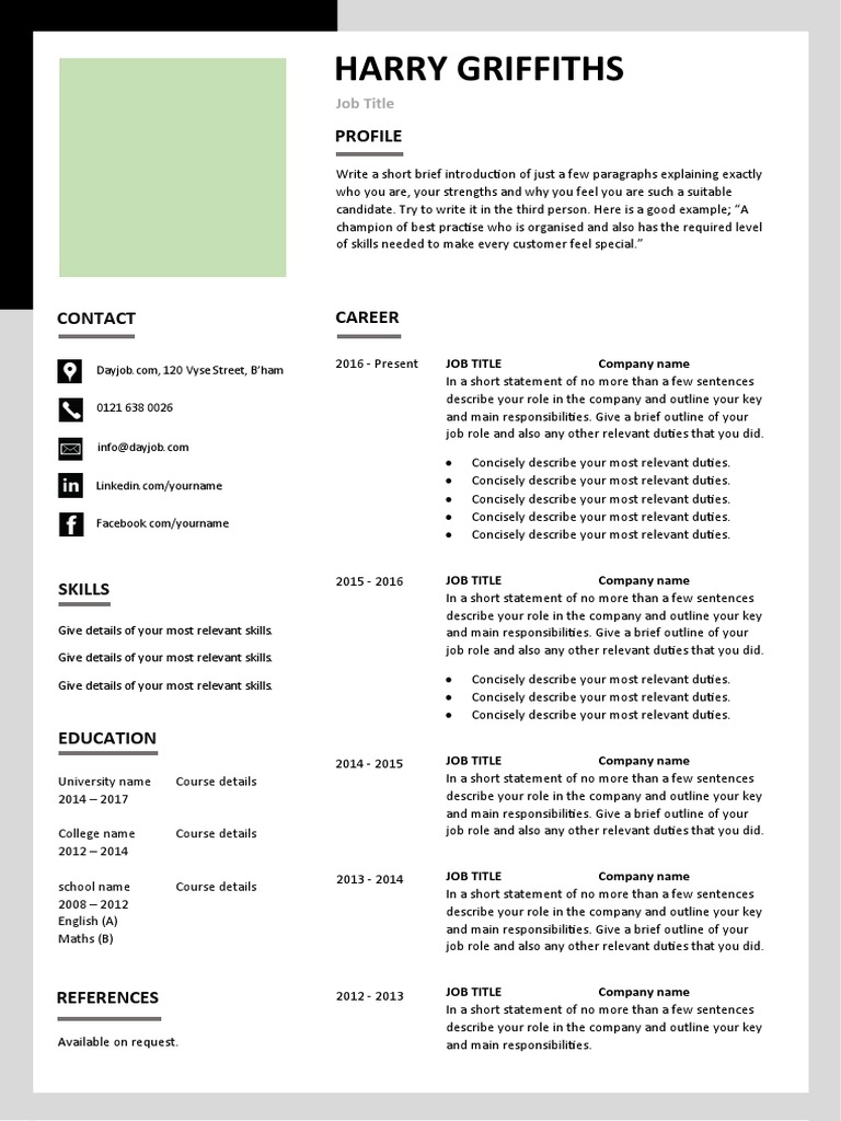 CV Template for CorelDRAW Users | PDF | Business
