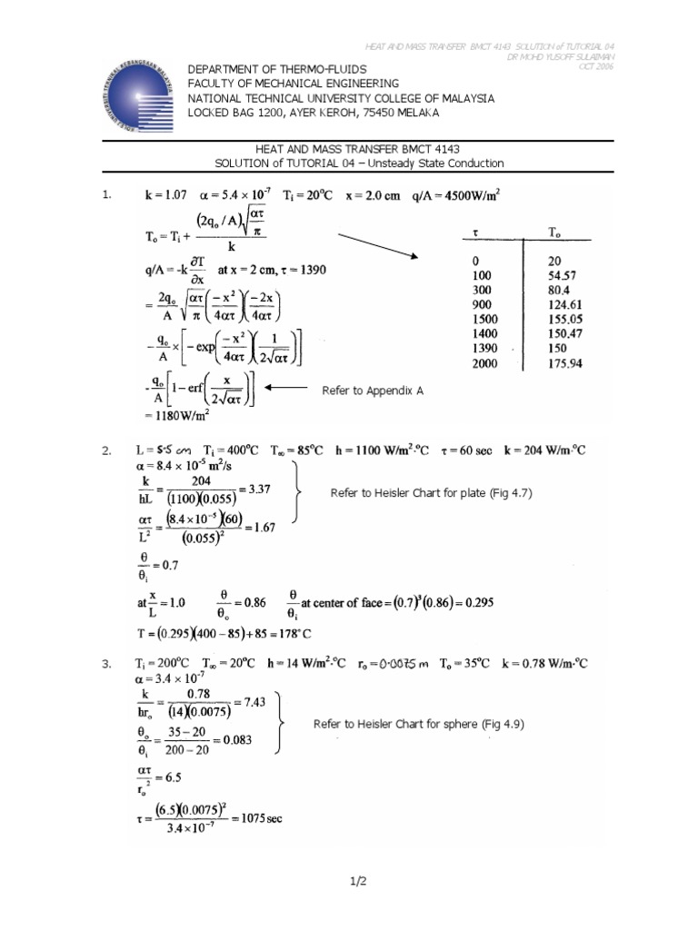 Tutorial 4 Solution | PDF