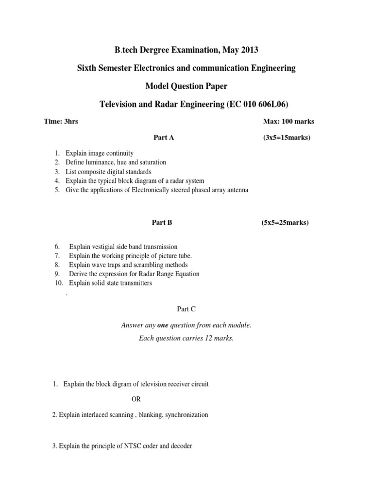 Model Q Paper PDF | PDF