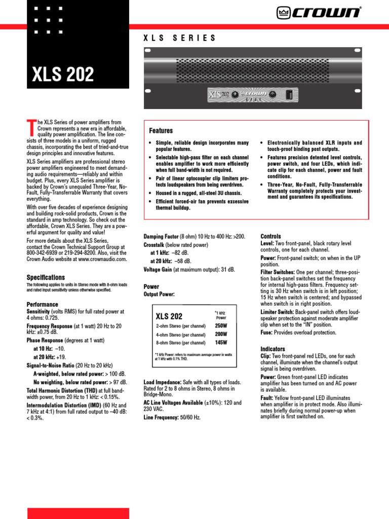 202 Data Sheet 133616 - Original PDF | PDF | Amplifier | Decibel