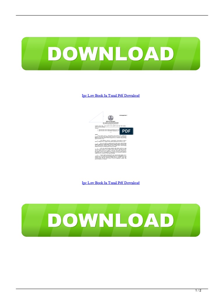 Ipc Law Book in Tamil PDF Download | PDF | Government | Public Law
