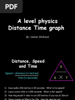 Distance-Time Graph NOTES | PDF | Slope | Speed