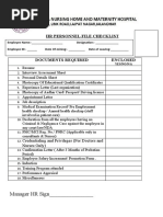 Employee File Checklist | PDF