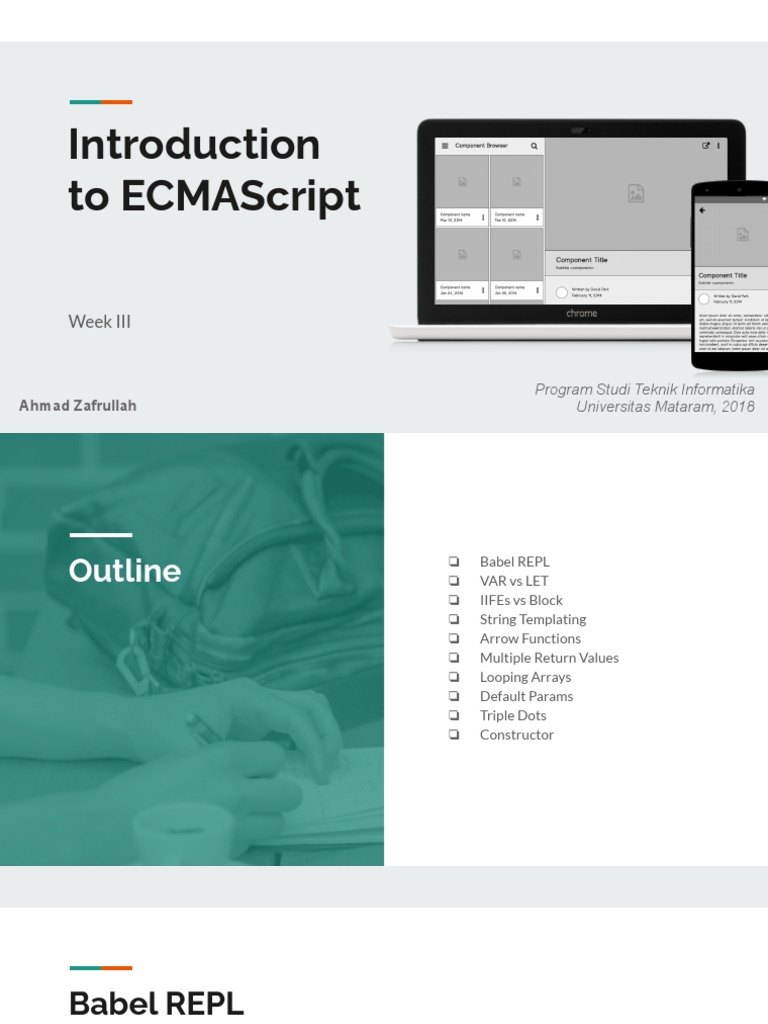 To Ecmascript: Week Iii | PDF