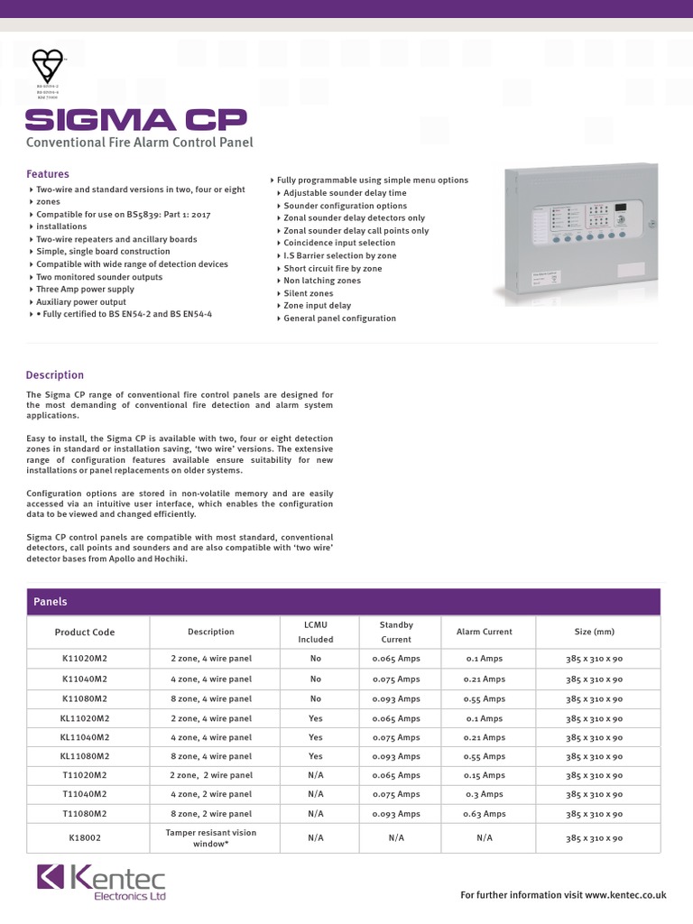 Sigma CP: Conventional Fire Alarm Control Panel | PDF | Amplifier ...
